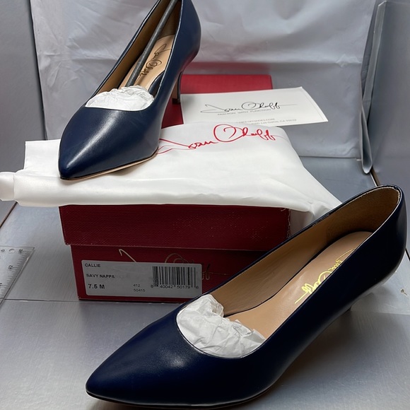 joan oloff | Shoes | Brand New Joan Oloff Rebecca Callie Navy Nappa 75 ...